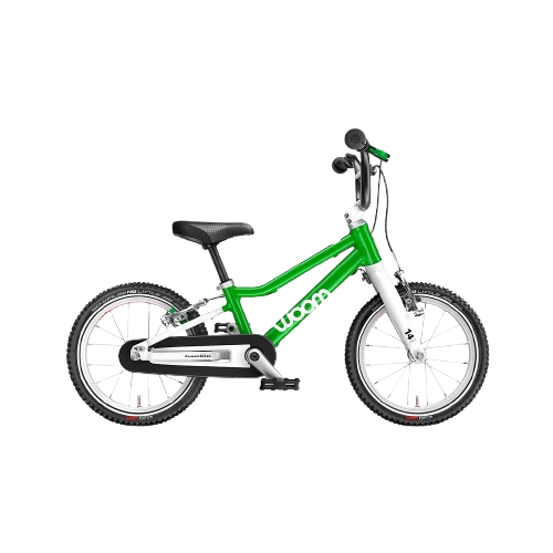 WOOM 2 KIDS BIKE - 14" WOOM GREEN – Muscat Bikes