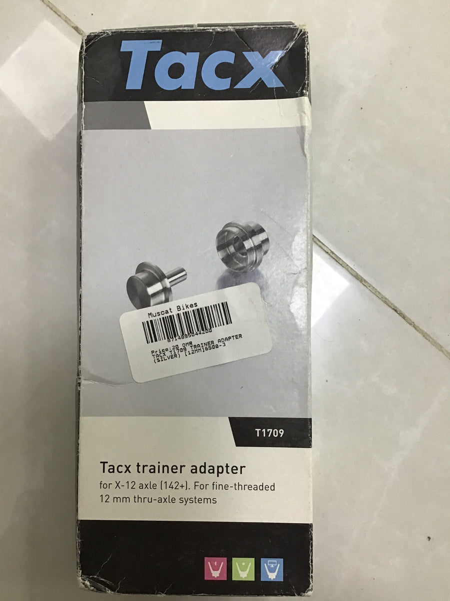 TACX T1709 TRAINER ADAPTER (SILVER) [12MM] – Muscat Bikes